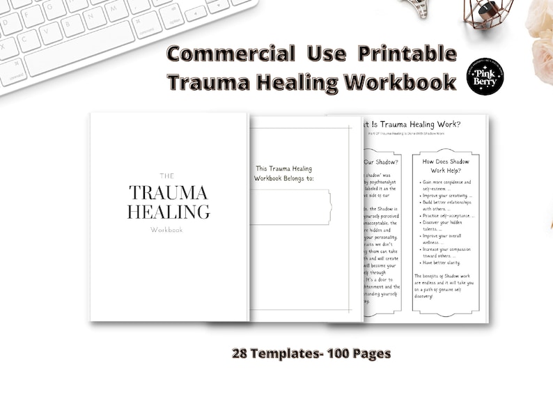 Commercial Use Trauma Healing Printable 100 Page Printable 28 Templates ...