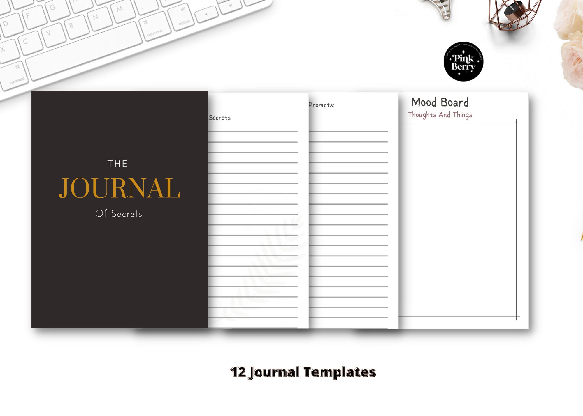PLR Commercial Use Printable Secrets Journal - 12 Templates | Printable ...