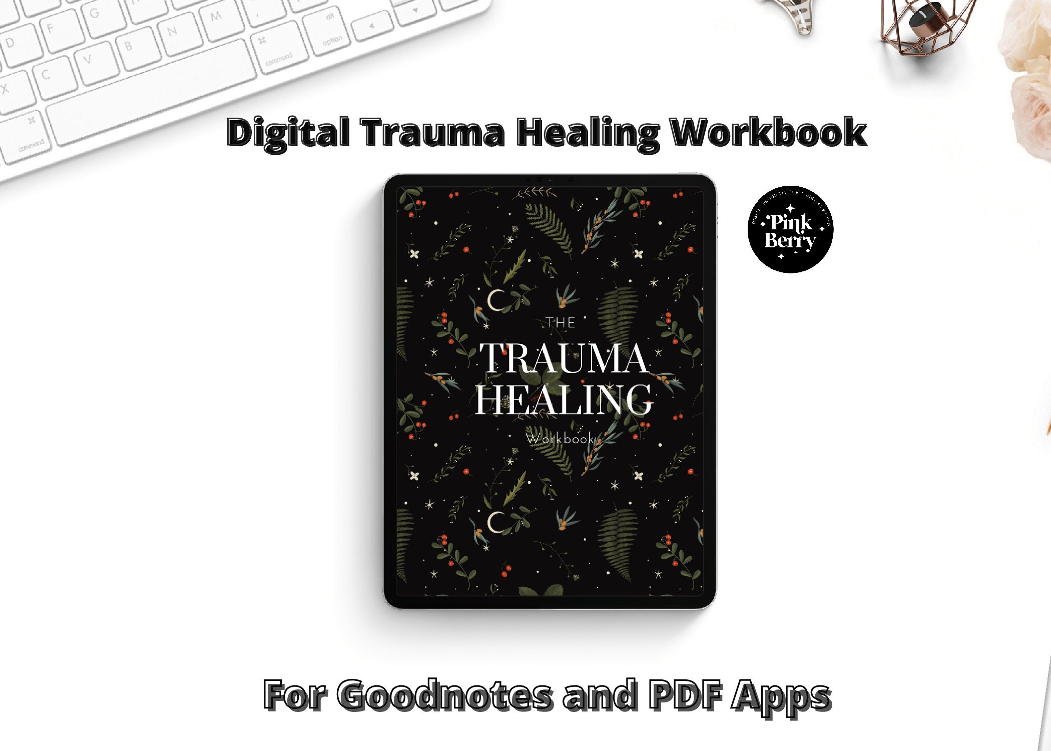 Digital Trauma Healing Workbook- Dark Mode | Mental Health Journal | Journaling Prompts ...
