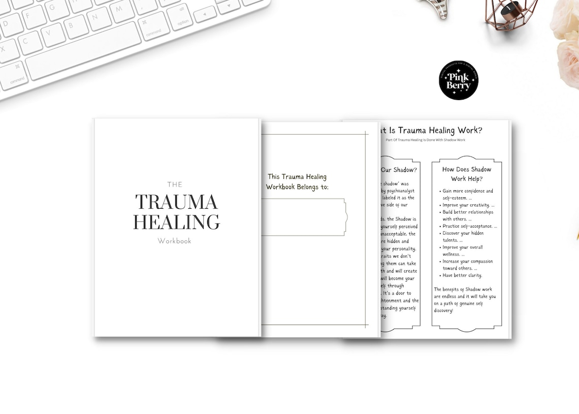 Canva Template-trauma Healing Printable 100 Page Printable 28 Editable ...