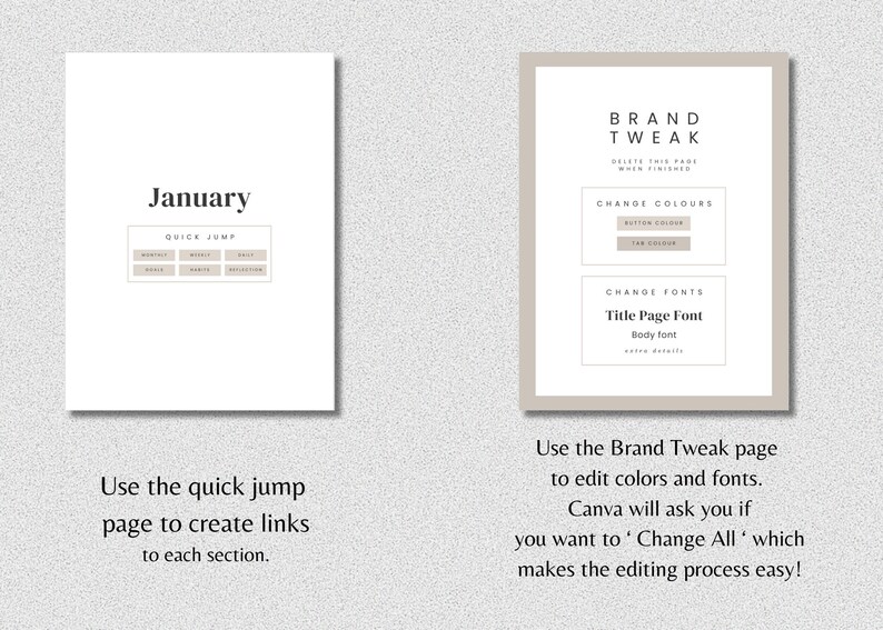 Digital Planner Canva Templates for 2024 575 Page Customizable White ...