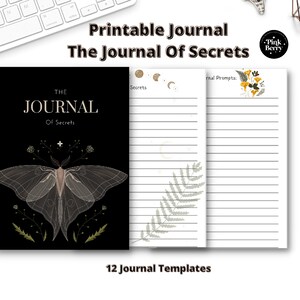 Printable Secrets Journal - 12 Templates | Printable Journals ...