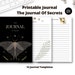 Printable Secrets Journal - 12 Templates | Printable Journals ...