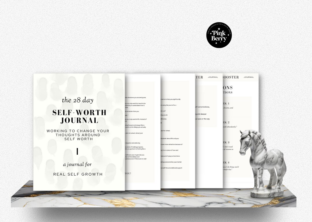 PLR 28 Day Self Worth Printable Workbook for Coaches and Publishers-95 ...