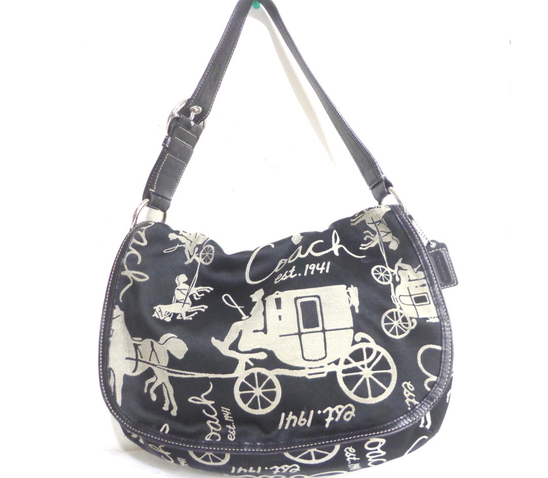 Coach F14888 Horse & Carriage Cargo Flap Bag Shoulder Purse Handbag - Etsy