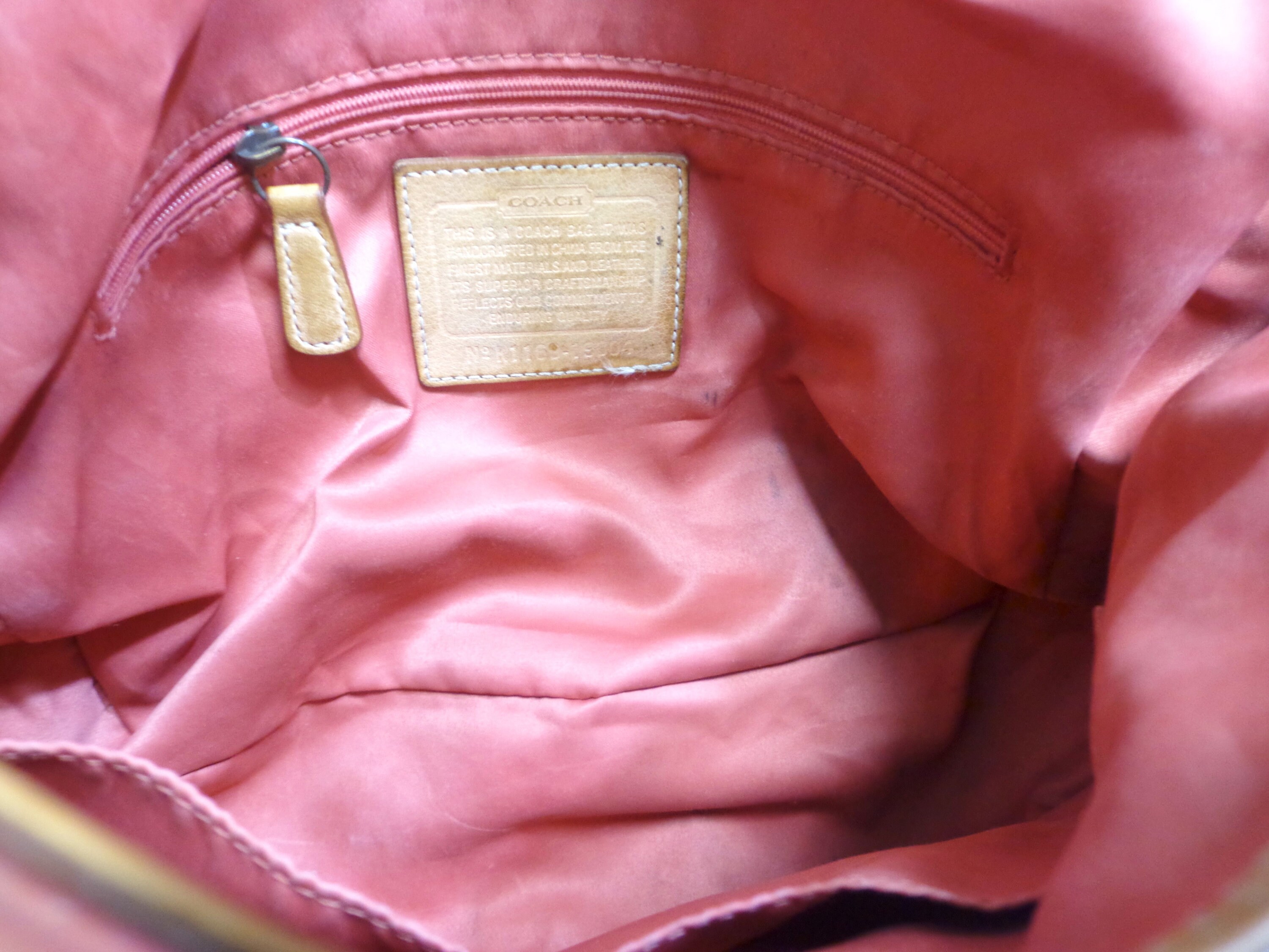 Coach Poppy Whipstitch 19004 Varchetto Tan Leather Bag Braided Strap ...