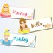 Classroom Princess Name Tags, Elementary School Labels, Cute Book ...