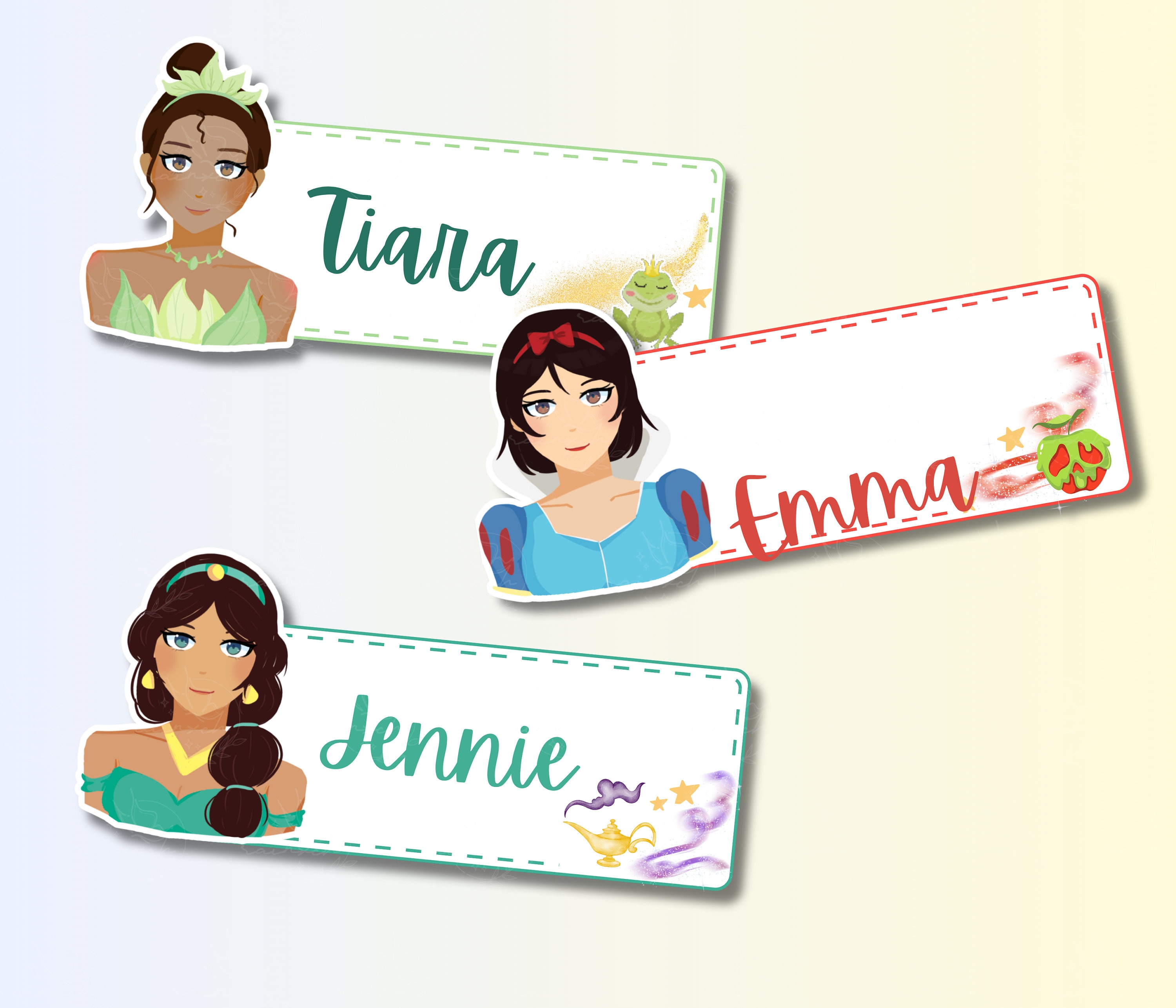 Classroom Princess Name Tags, Elementary School Labels, Cute Book ...