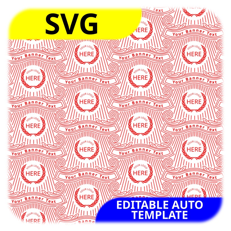 SVG Auto Template Custom Personalized Credit Card Background Pattern ...
