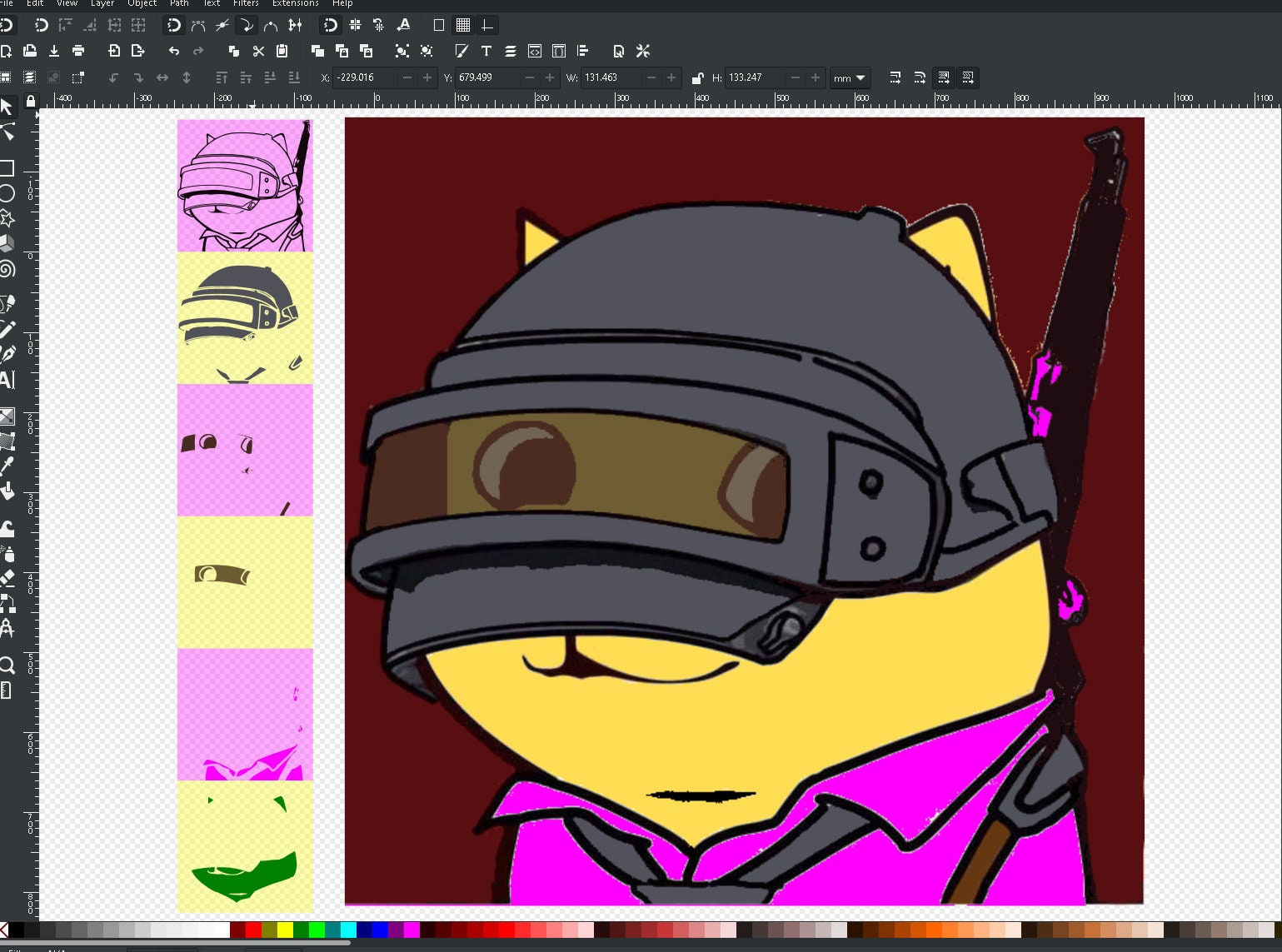 Digital Download PUBG DOGE Laser Engraving Fiber Laser Multi Hatch ...