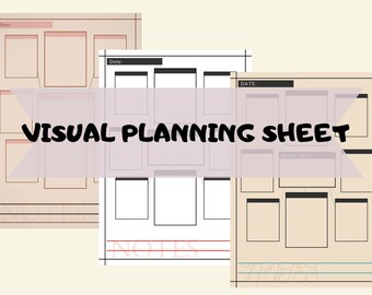 Printable Mind Map Planner, Visual Planner, Mind Map Template, Visual ...