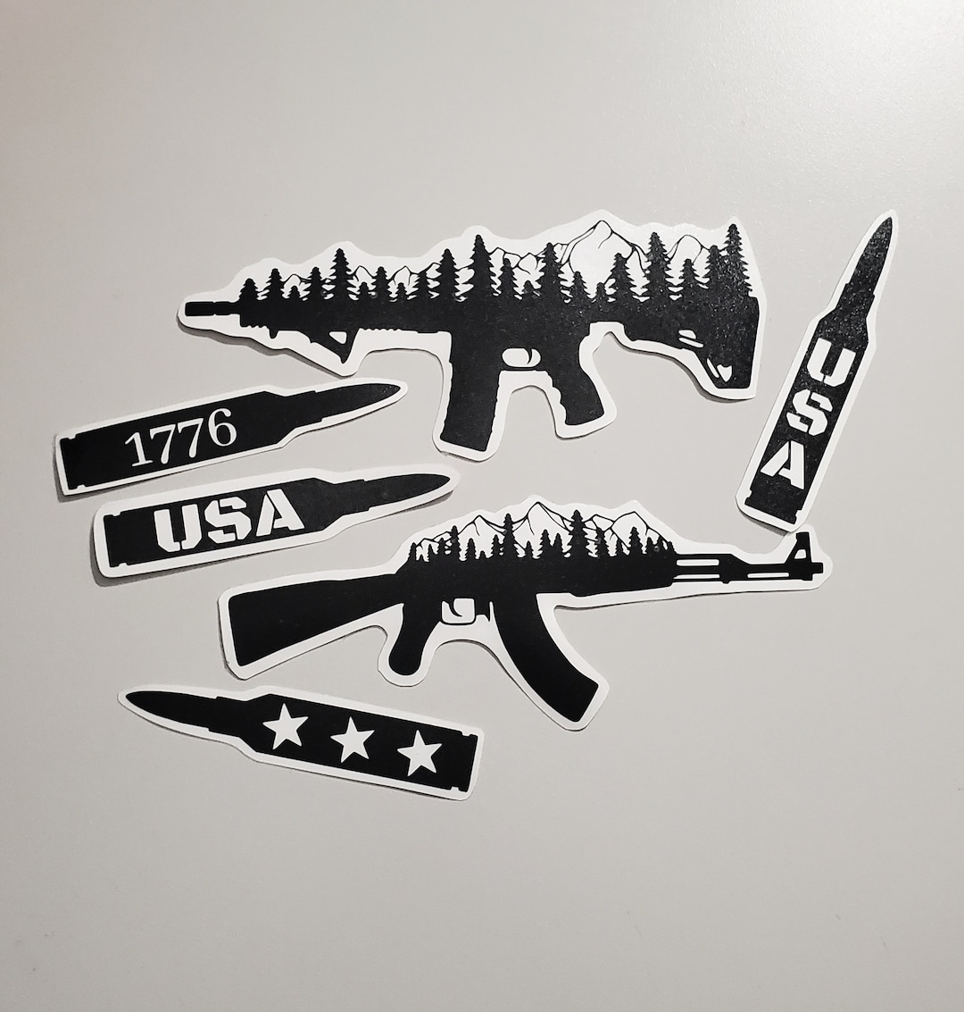 All American Pack #2 | AR-15, AK-47, Bullets | Vinyl Decals | Gun ...