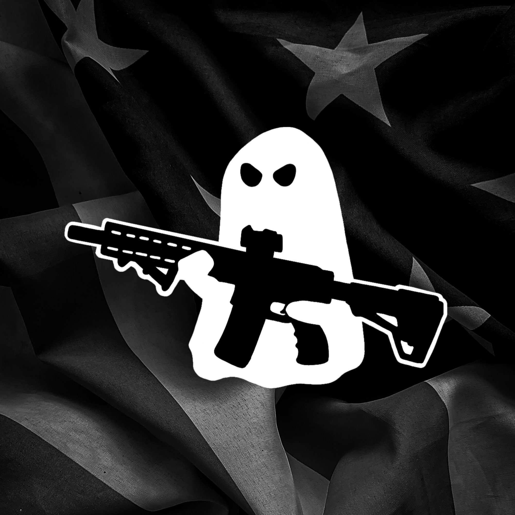 Tactical Ghost Ghost With an AR-15 Vinyl Decal Halloween - Etsy