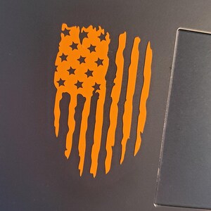 Small American Flag Vertical Stars & Stripes Vinyl Decal Patriotic ...