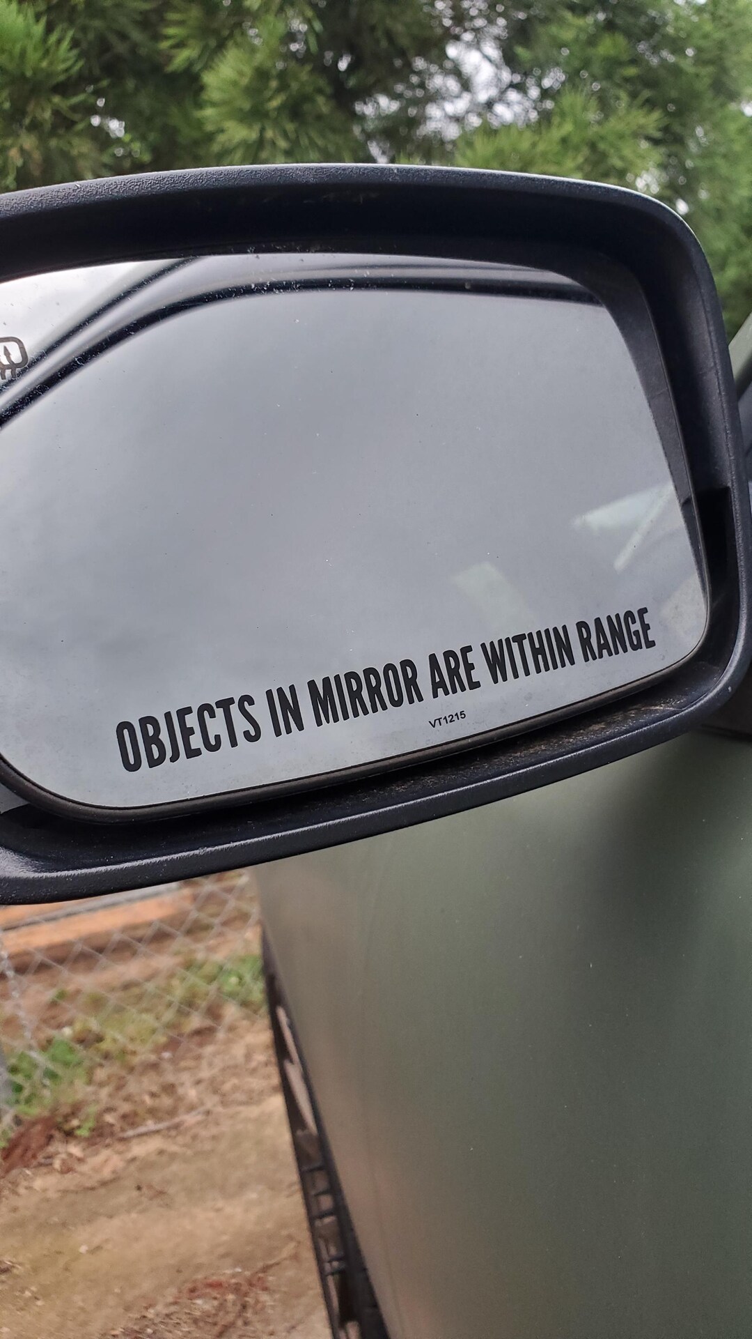 Objects in Mirror Are Within Range Decal – Funny 2A Car Sticker – Gun ...