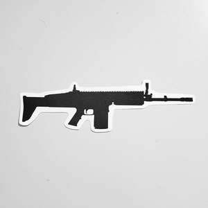 FN Scar | Automatic Rifle | Vinyl Decal | Gun Stickers - Etsy