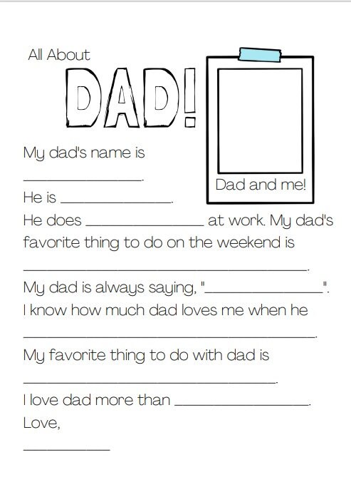 Father's Day Colouring & Activity Book - Etsy