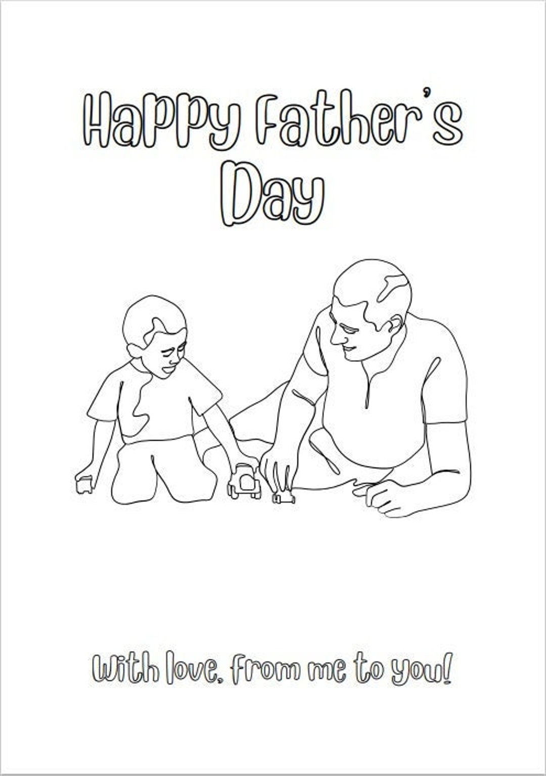 Father's Day Colouring & Activity Book - Etsy