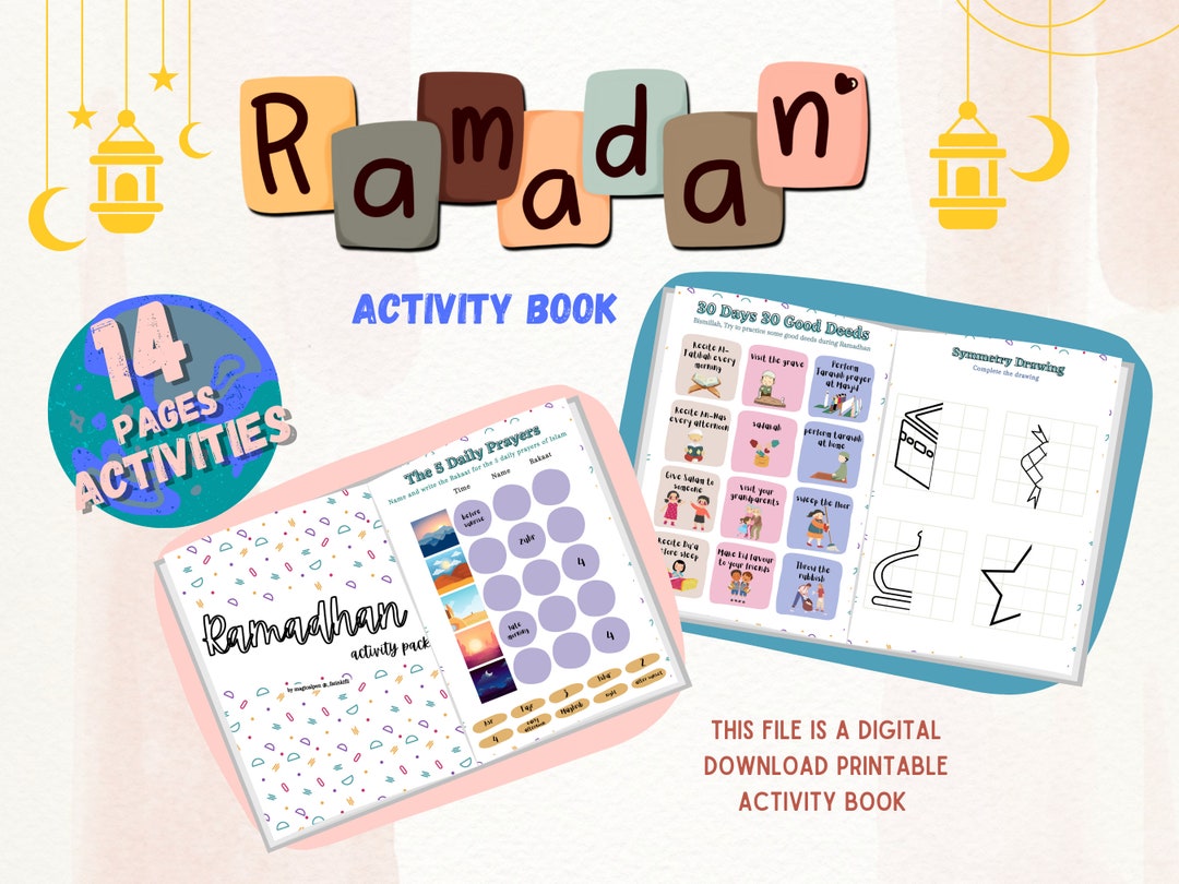 Ramadhan Activity Book Arabic Islamic Learning Ramadan Busy Book ...