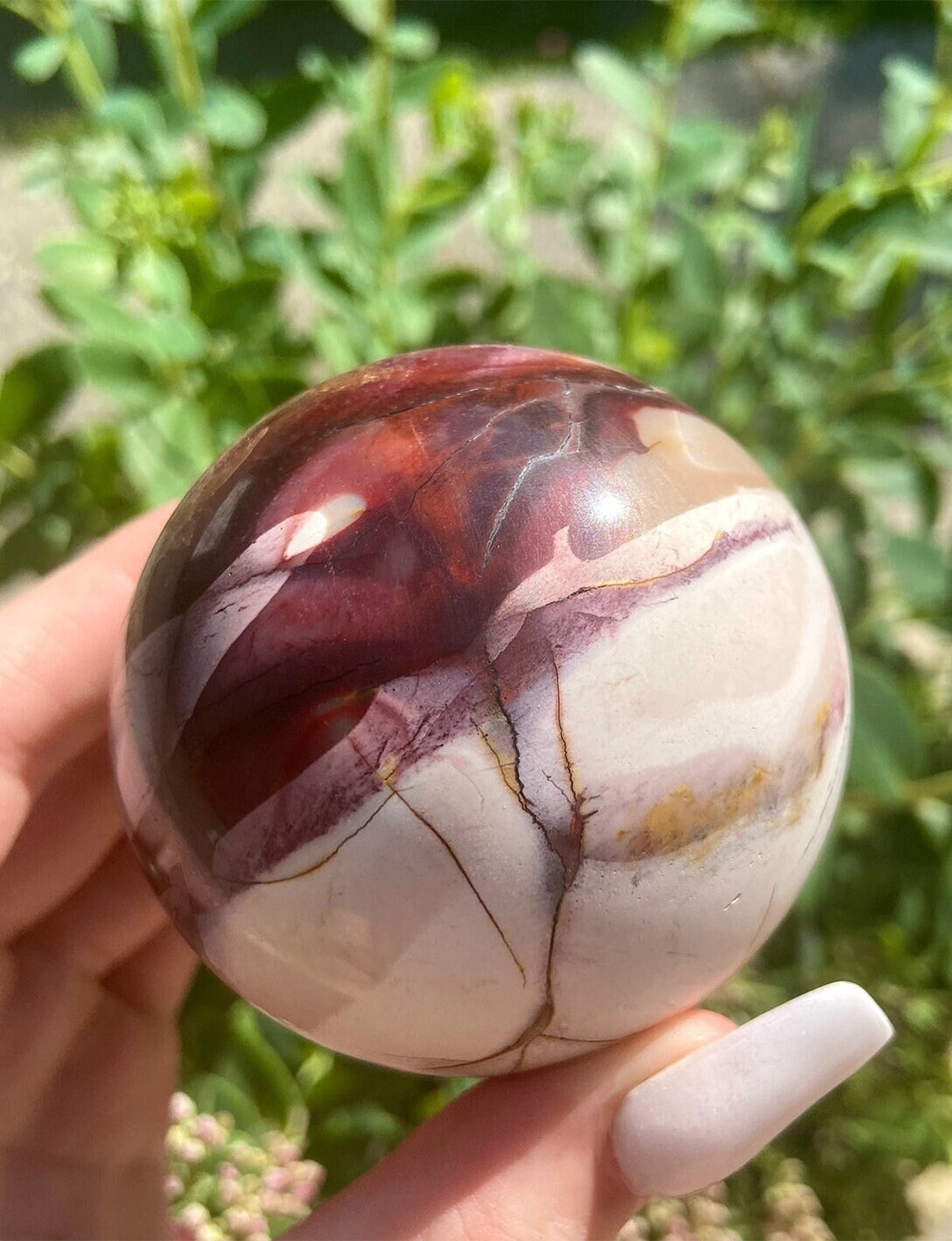Large Mookaite Jasper Sphere - Etsy UK