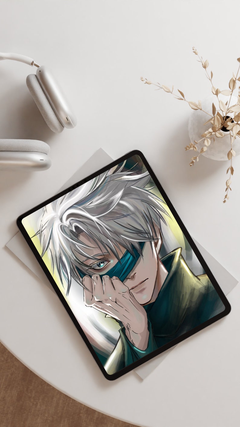 GOJO SATORU Illustration Hand Drawn Gojo Fan Art Gojo Hair Gojo Art ...