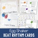 Egg Shaker Beat Rhythm Cards for Singing Time PDF Printable Cards ...
