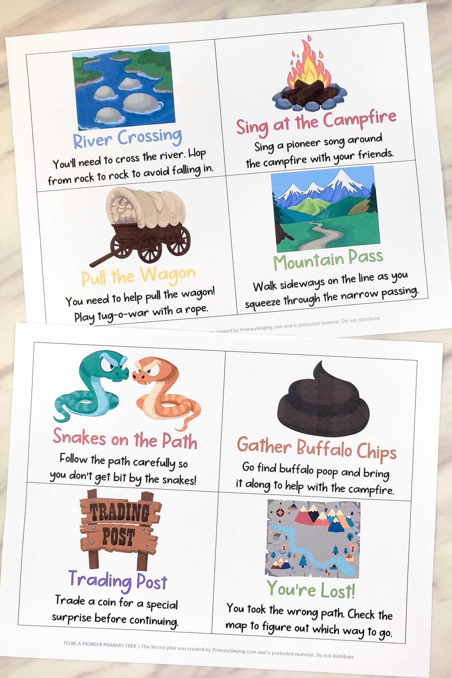 Primary Pioneer Trek Obstacle Course Kids Activity and Singing Time ...