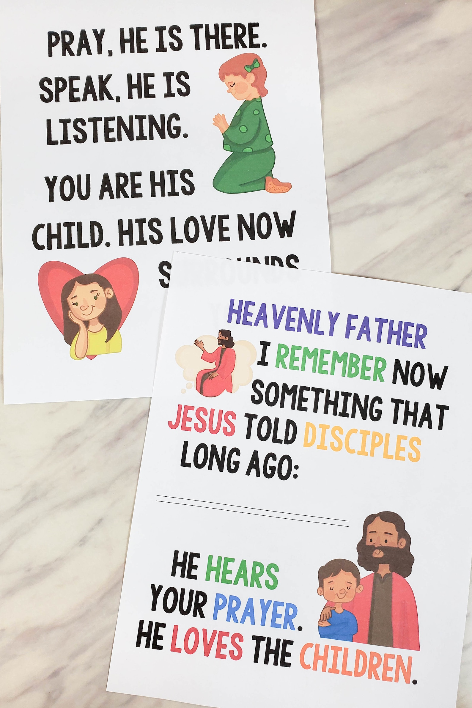 A Child's Prayer Flip Chart Visual Aids Singing Time Teach Come Follow ...
