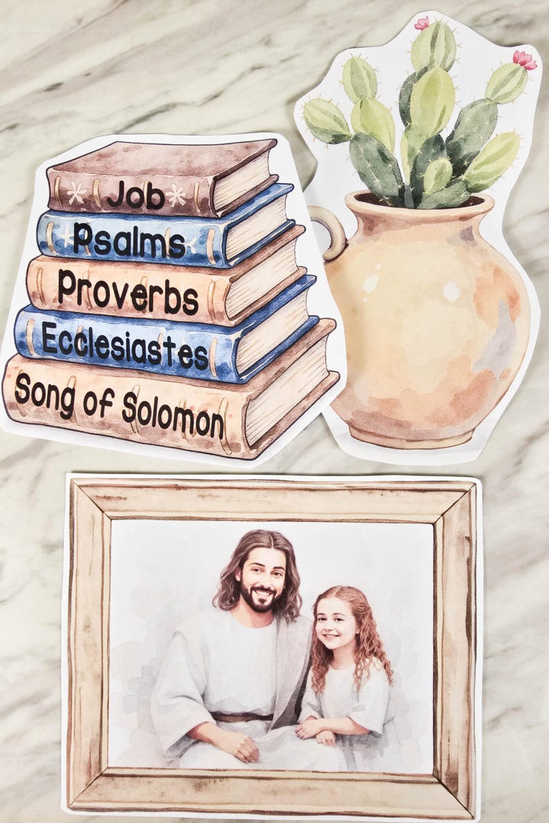 Old Testament Bulletin Board Bookshelf Books of the Bible Printable ...