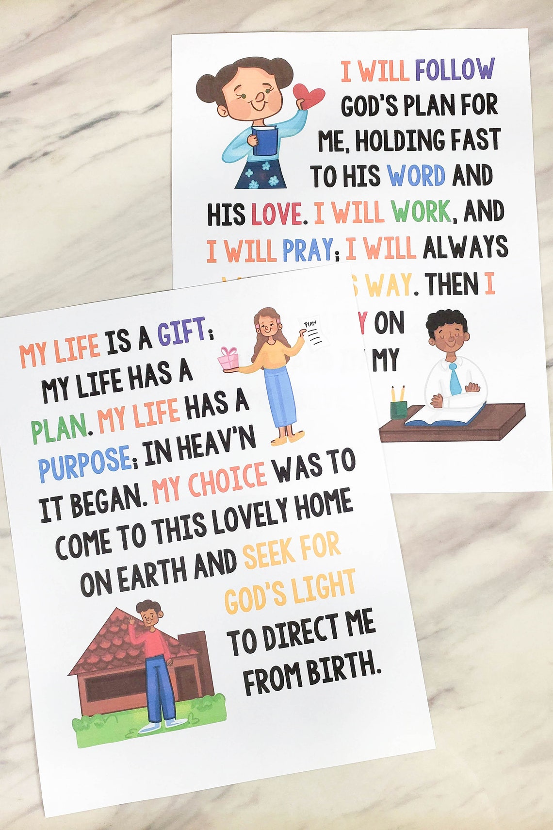 I Will Follow God's Plan Singing Time Packet & Flip Chart Primary LDS ...