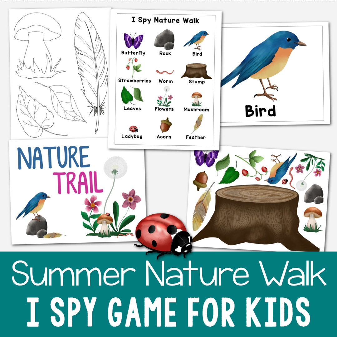 I Spy Nature Walk Kids Activity and Singing Time Review Game Summer ...