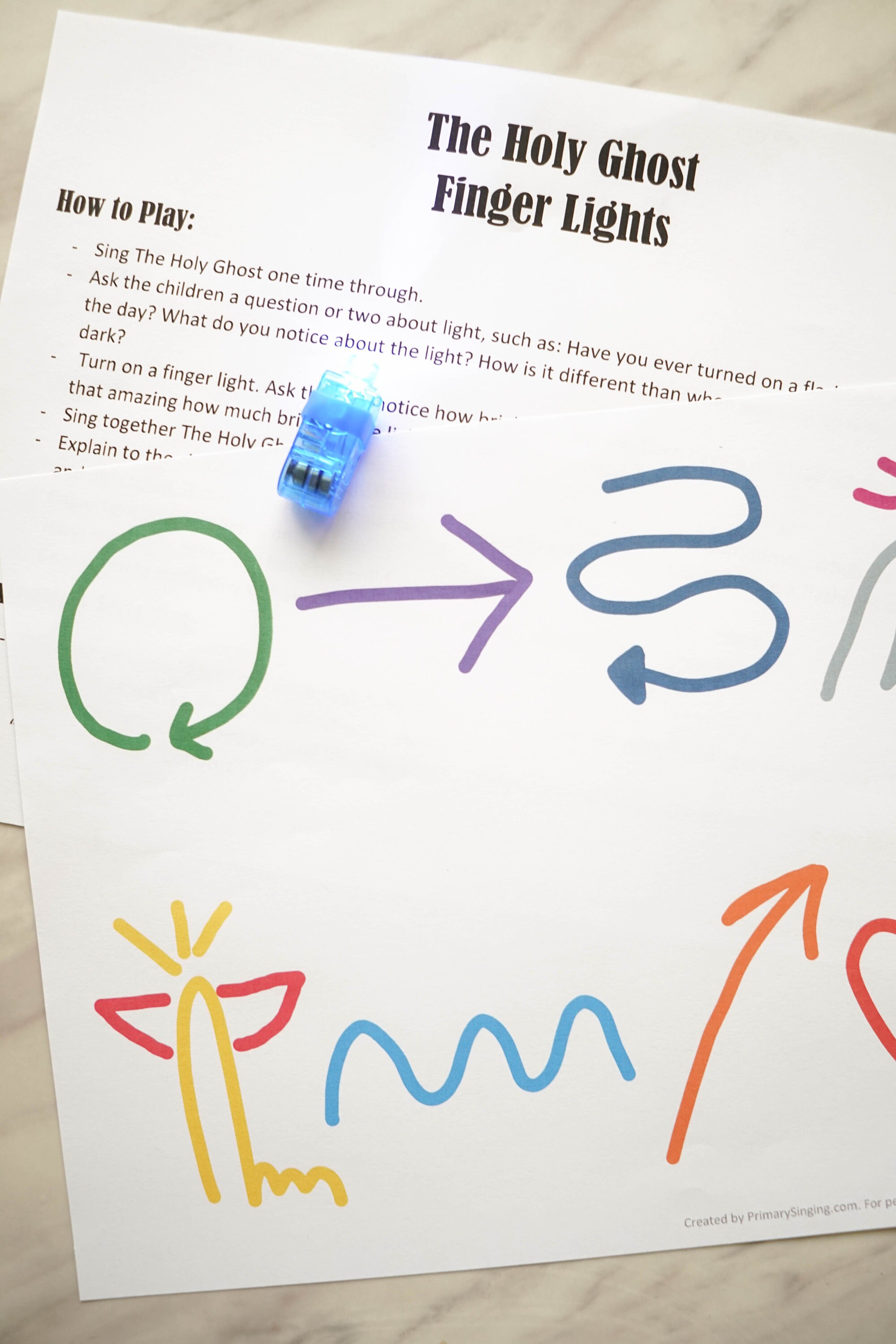 The Holy Ghost Singing Time Packet Primary Music Leader Lesson Plans 7 ...