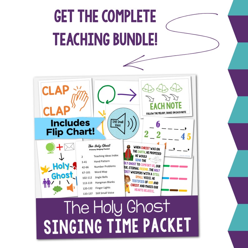 The Holy Ghost Flip Chart & Visual Aids Teach Come Follow Me Song ...