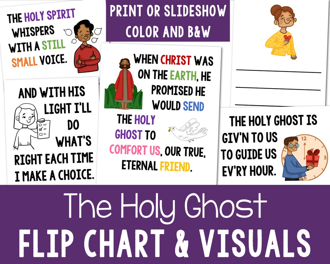 The Holy Ghost Flip Chart & Visual Aids Teach Come Follow Me - Etsy
