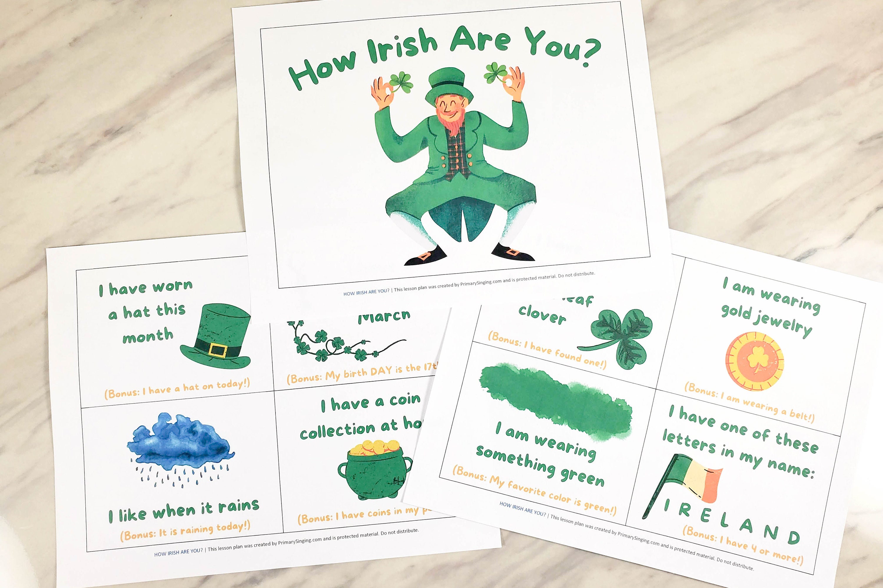 How Irish Are You? St Patrick's Day Game for Kids and Classrooms ...