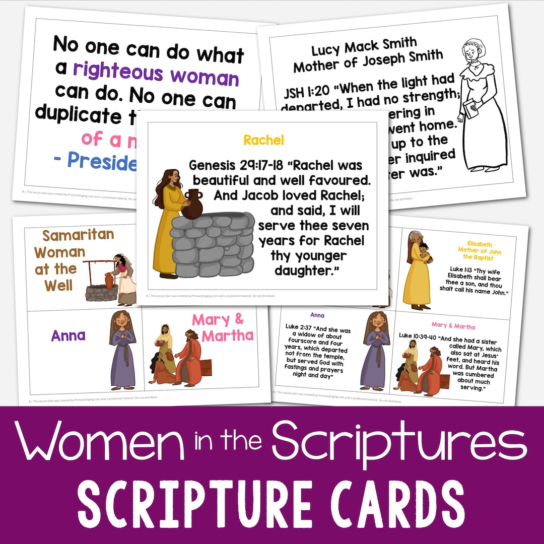 25 Women in the Scriptures Info Cards | Includes New Testament Old ...