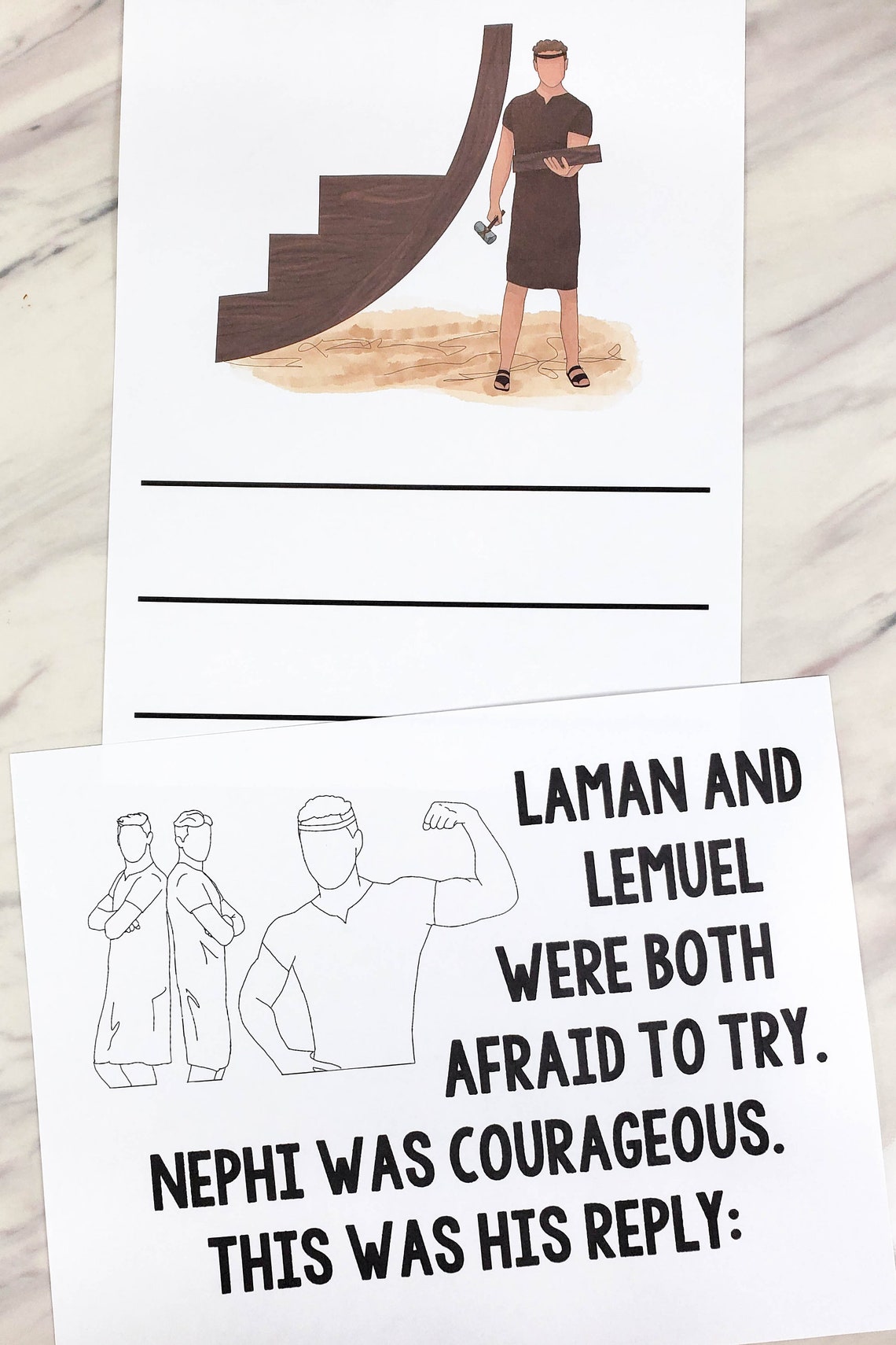 Nephi's Courage Flip Chart & Visual Aids Teach Lyrics 2024 Come Follow ...