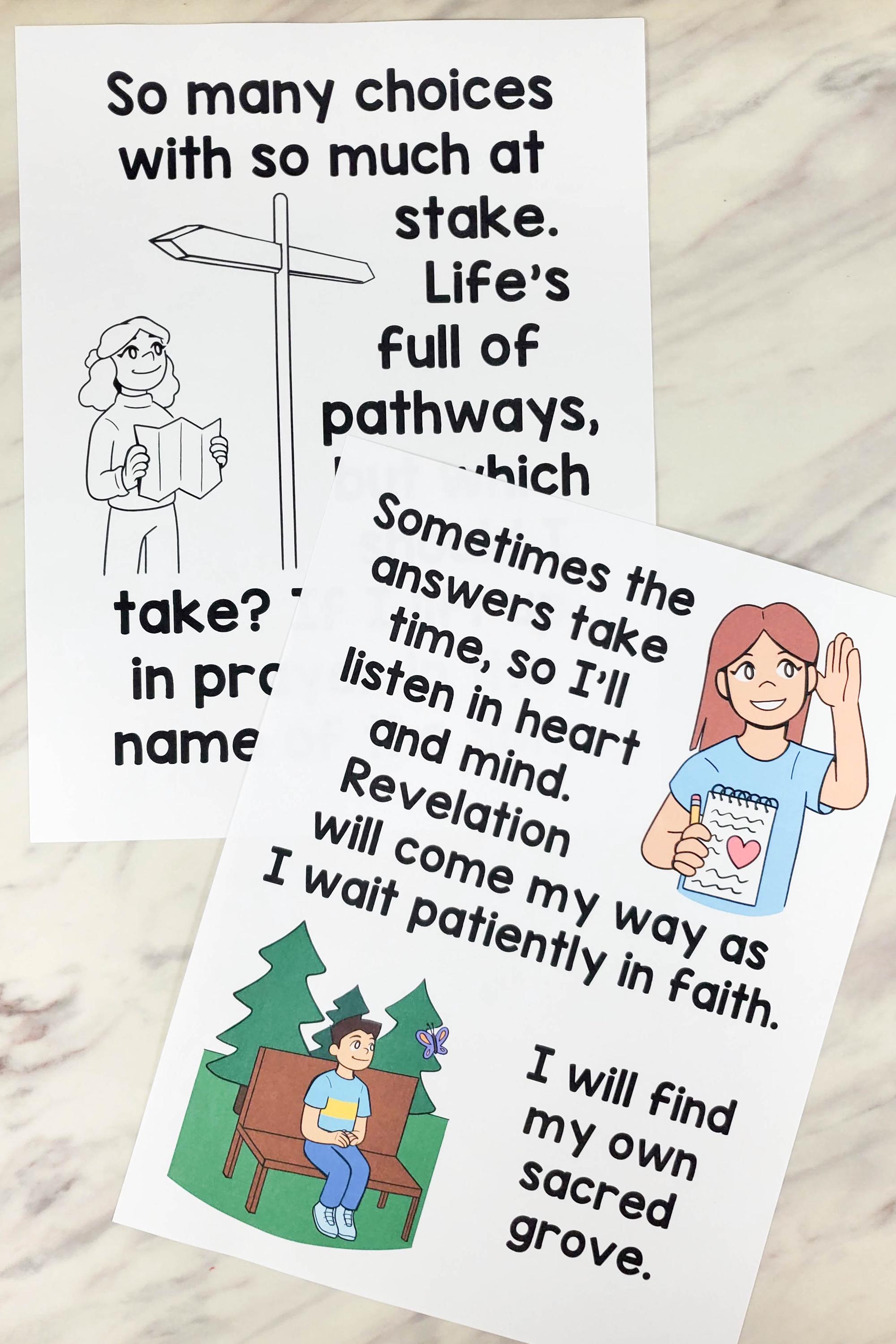 My Own Sacred Grove Flip Chart Visual Aids Singing Time Angie Killian ...