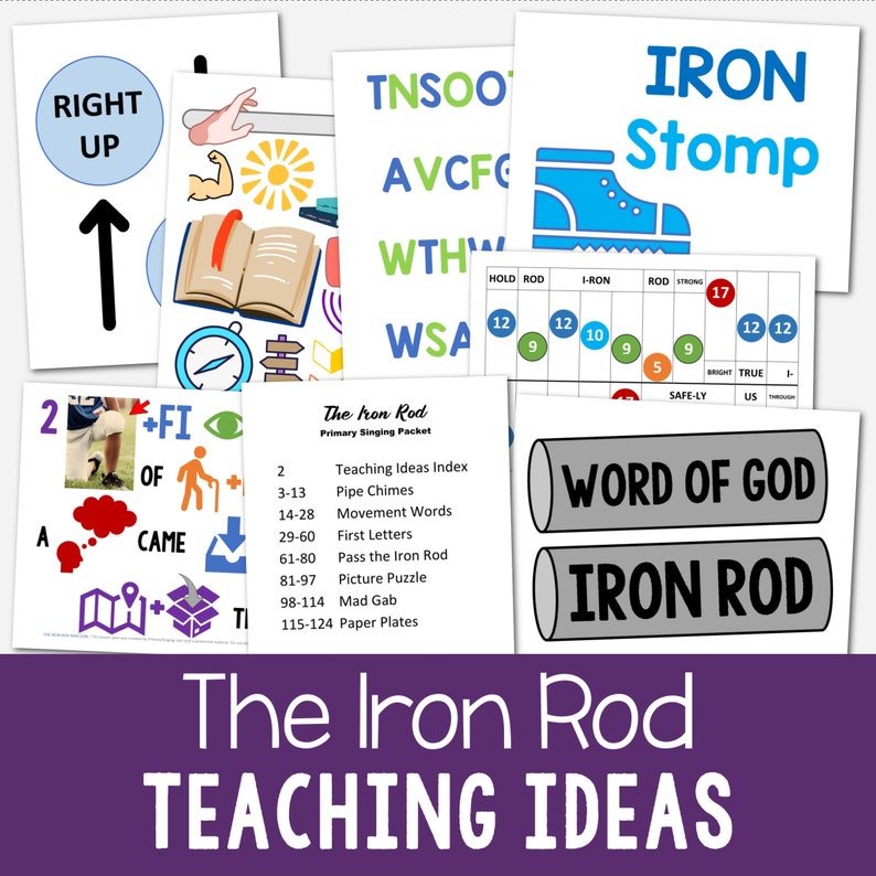 The Iron Rod Teaching Ideas Primary Song Singing Time Lesson Plans 7 ...