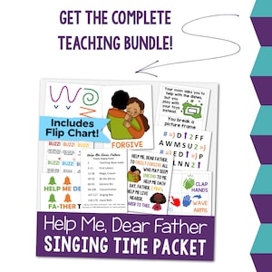 Help Me Dear Father Flip Chart & Visual Aids Singing Time Come Follow ...