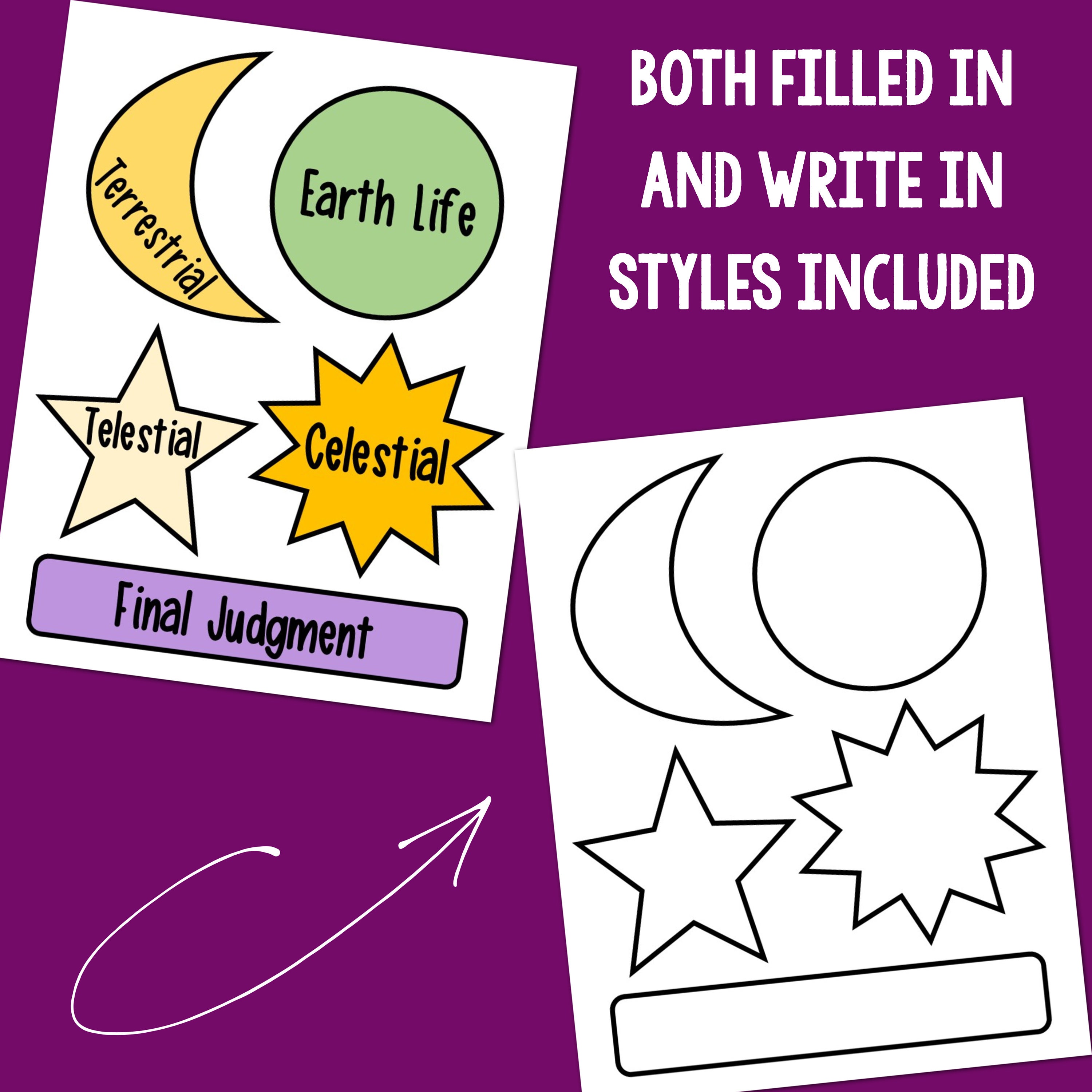 Plan of Salvation Teaching Visual Aids | LDS Printable Lesson Ideas ...
