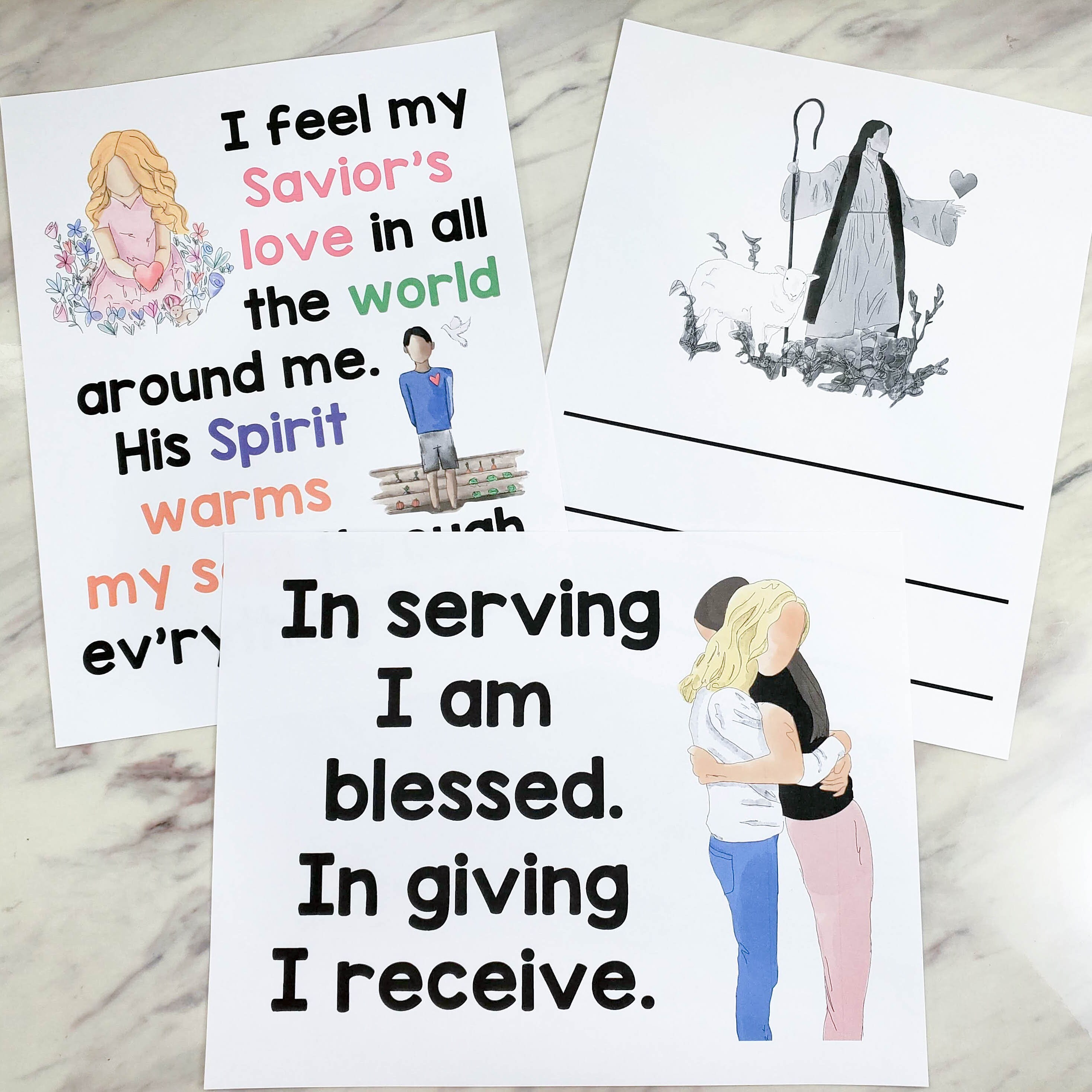 I Feel My Savior's Love Flip Chart & Visual Aids Teach Come Follow Me ...