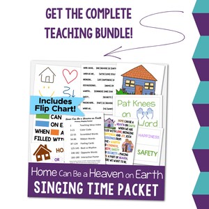 Home Can Be a Heaven on Earth Flip Chart & Visual Aids Singing Time ...