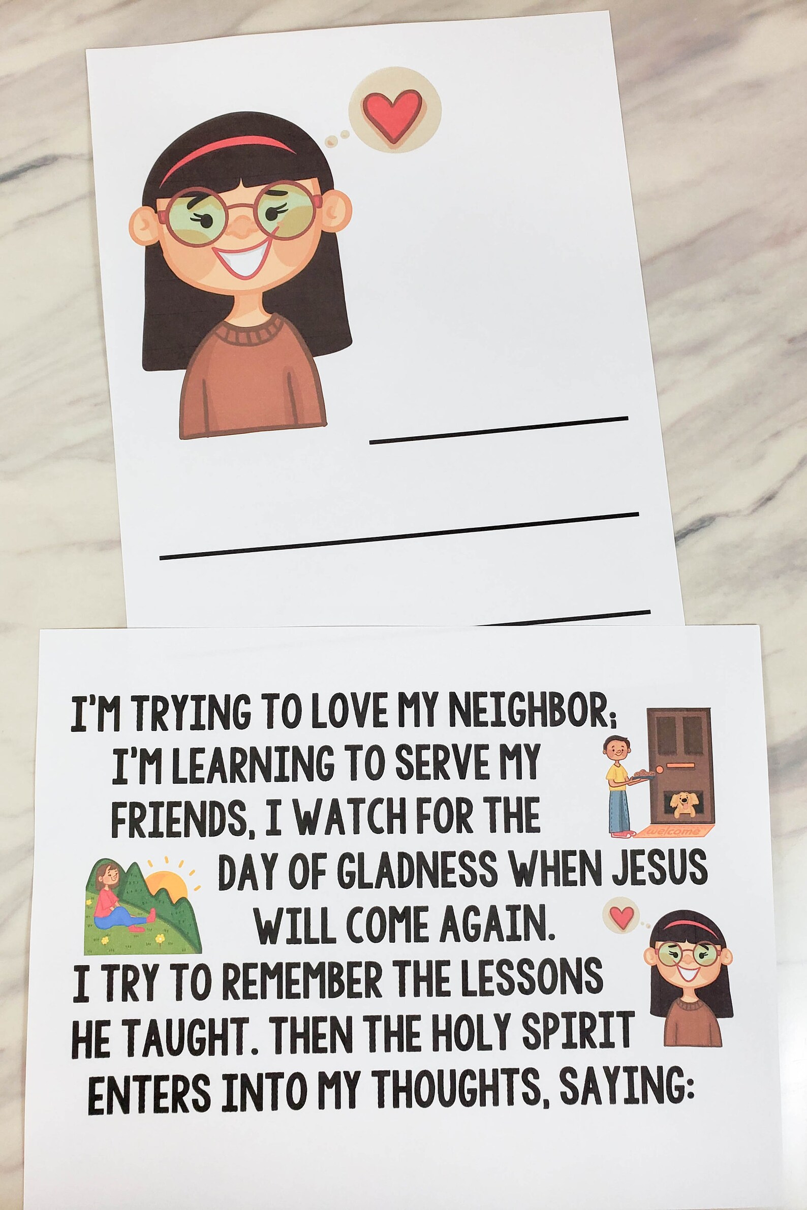 I'm Trying to Be Like Jesus Flip Chart & Visual Aids Singing Time ...