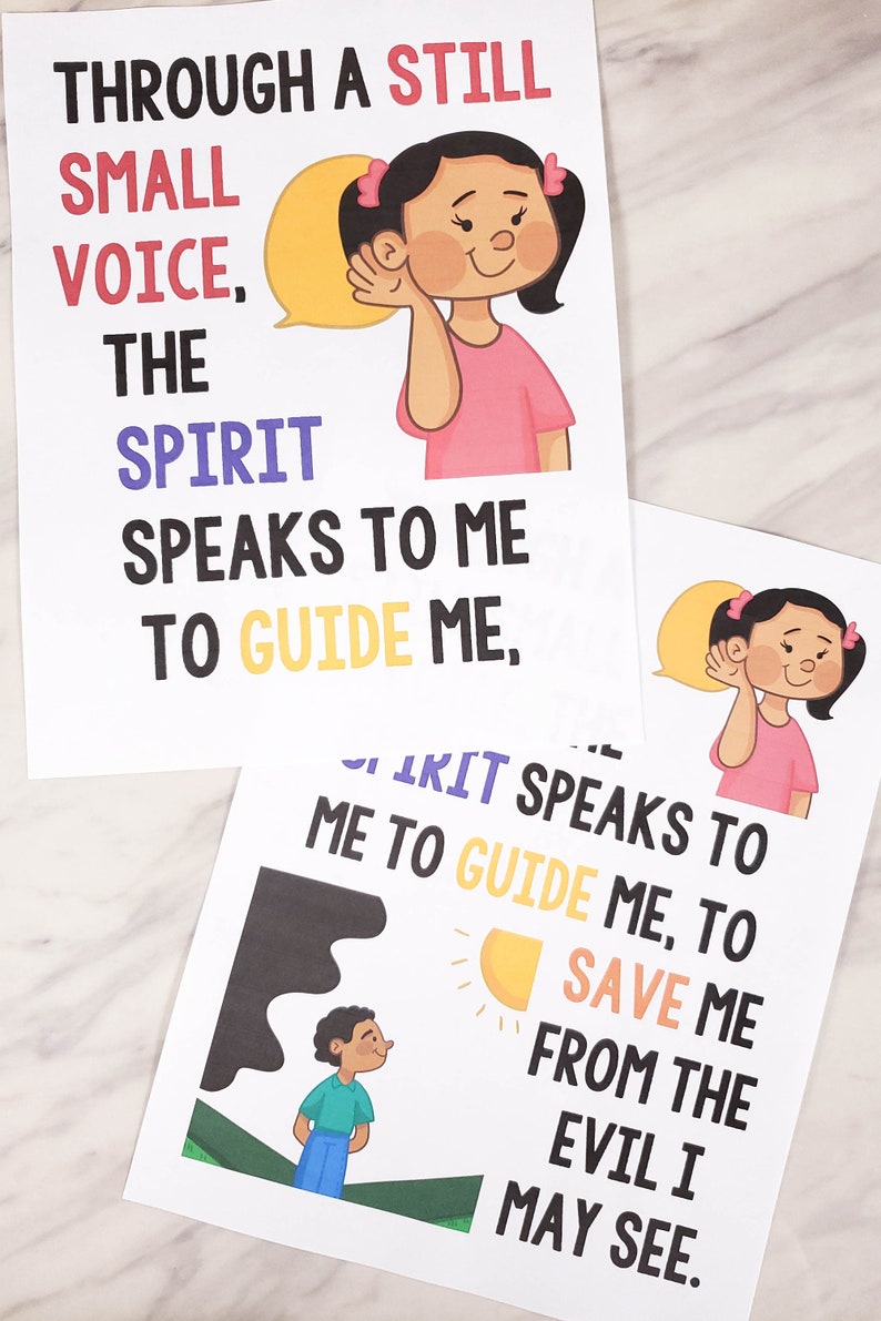 The Still Small Voice Flip Chart & Visual Aids Singing Time Come Follow ...