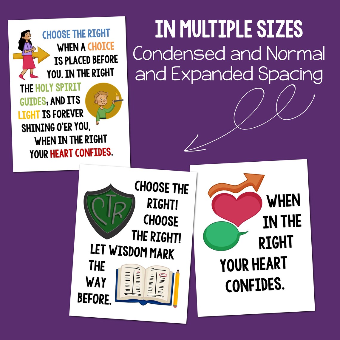 Choose the Right Flip Chart & Visual Aids Singing Time Come Follow Me ...