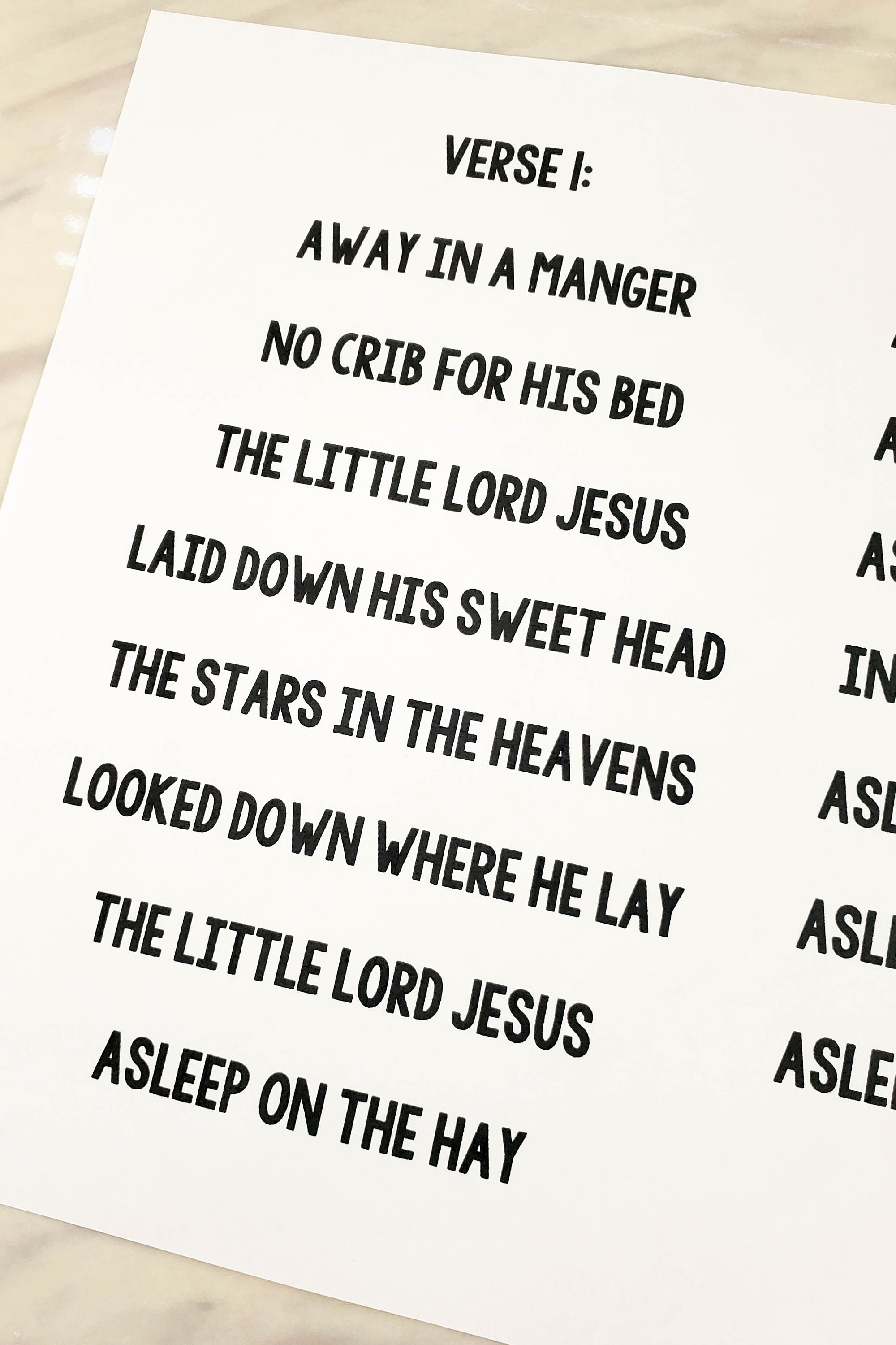 Away in a Manger Singing Time Packet 7 Teaching Ideas & Flip Chart ...