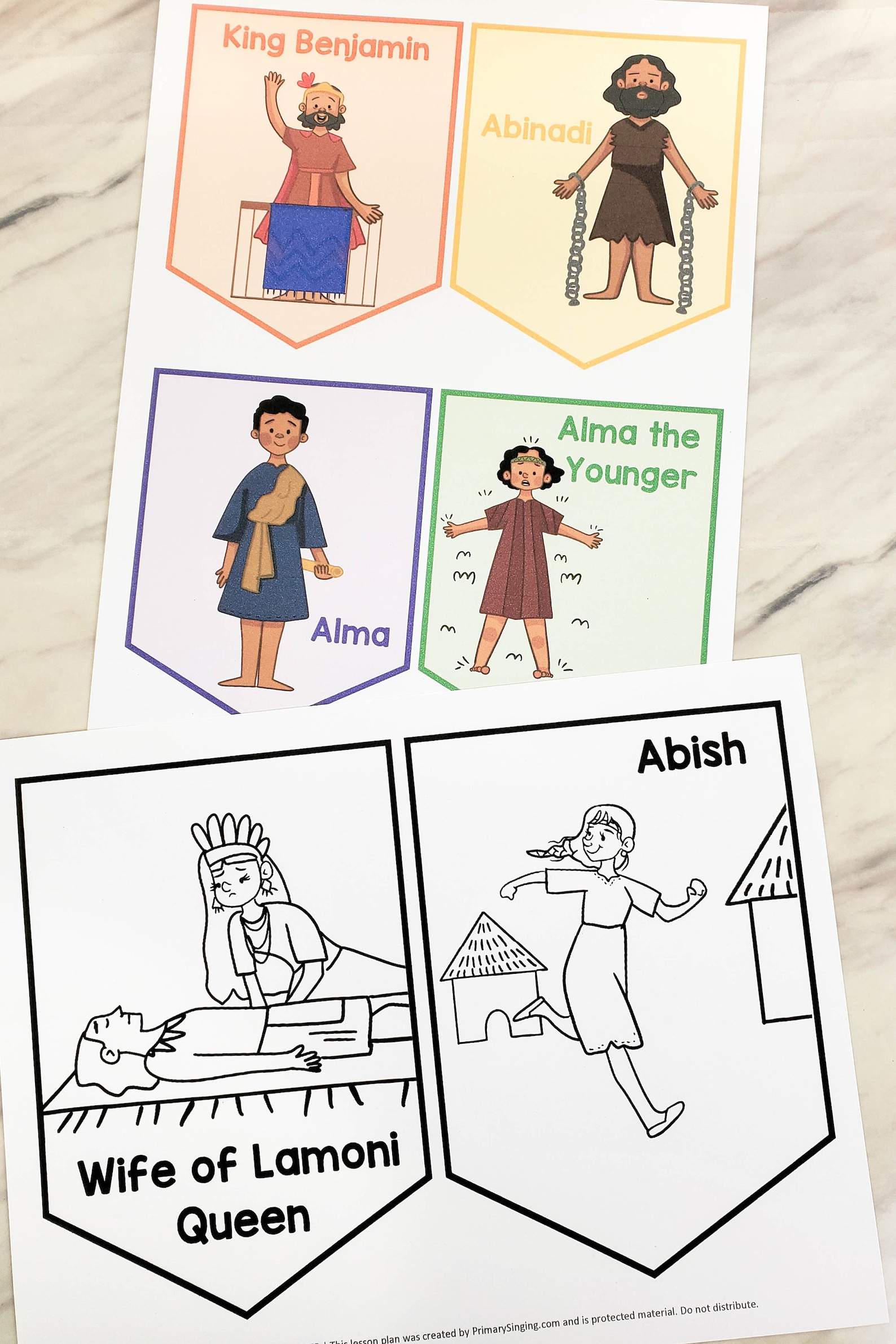 People of the Book of Mormon Hero Banner Printable Bulletin Board ...