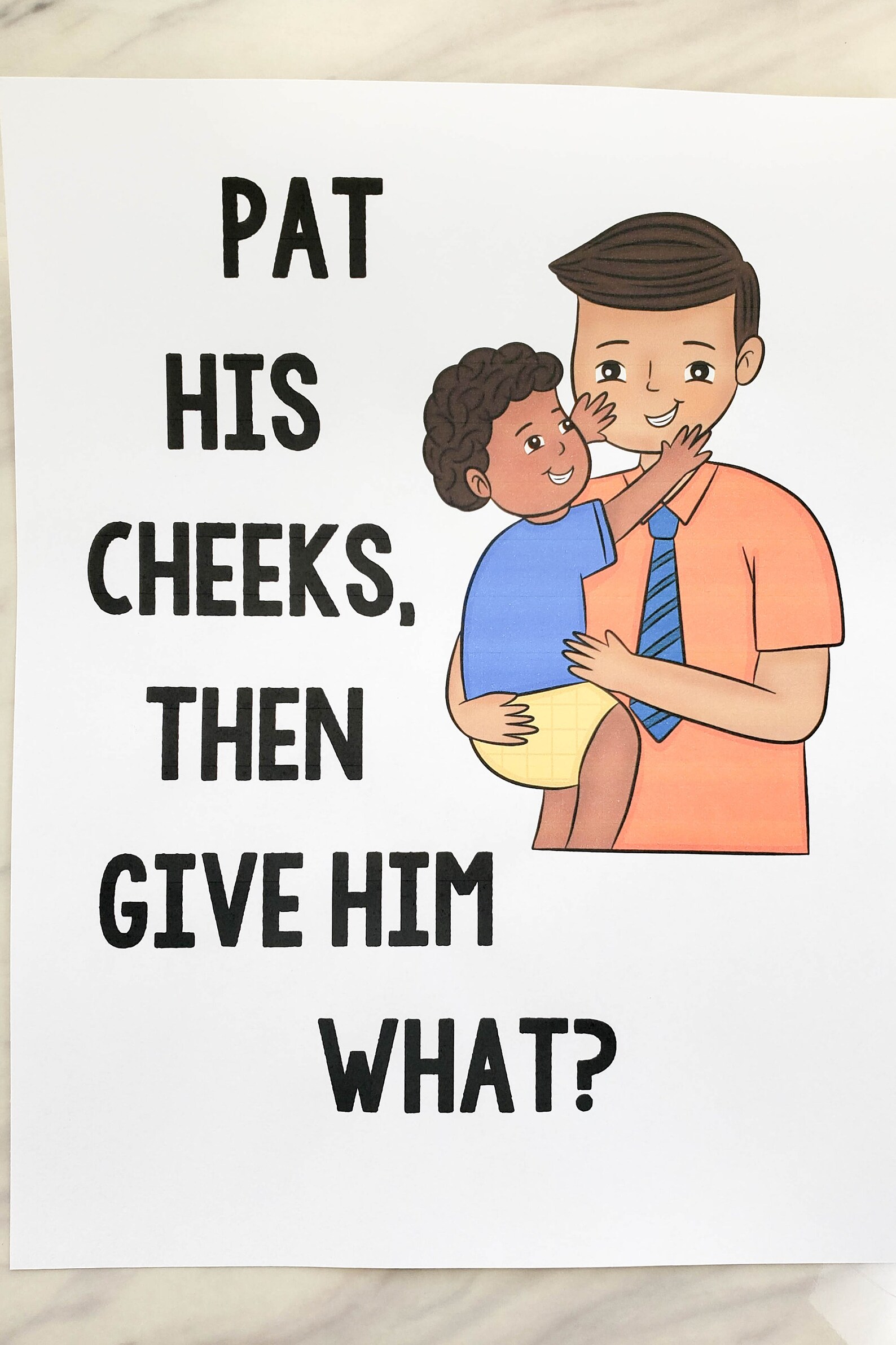 Daddy's Homecoming Flip Chart Visual Aids Singing Time Teach Father's ...