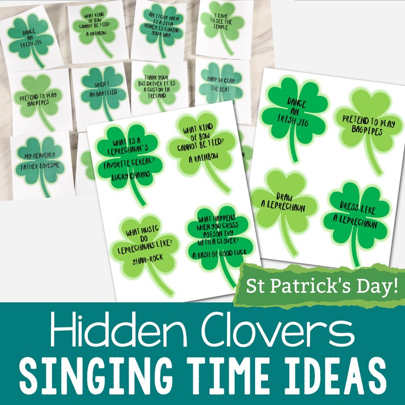 St Patrick's Day Hidden Clovers Game | Fun Singing Time or Classroom ...